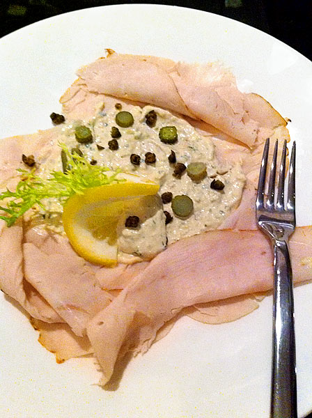 Turkey w/ Tuna Sauce @ Filini – Chicago Magazine