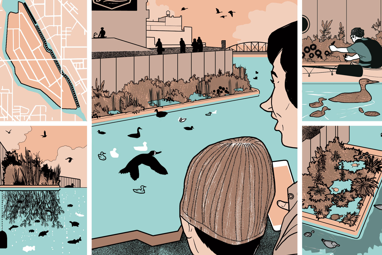 These Floating Gardens Could Attract Turtles and Otters to the Chicago ...