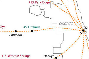 Top 20 Chicago-Area Train Towns Tallied – Chicago Magazine