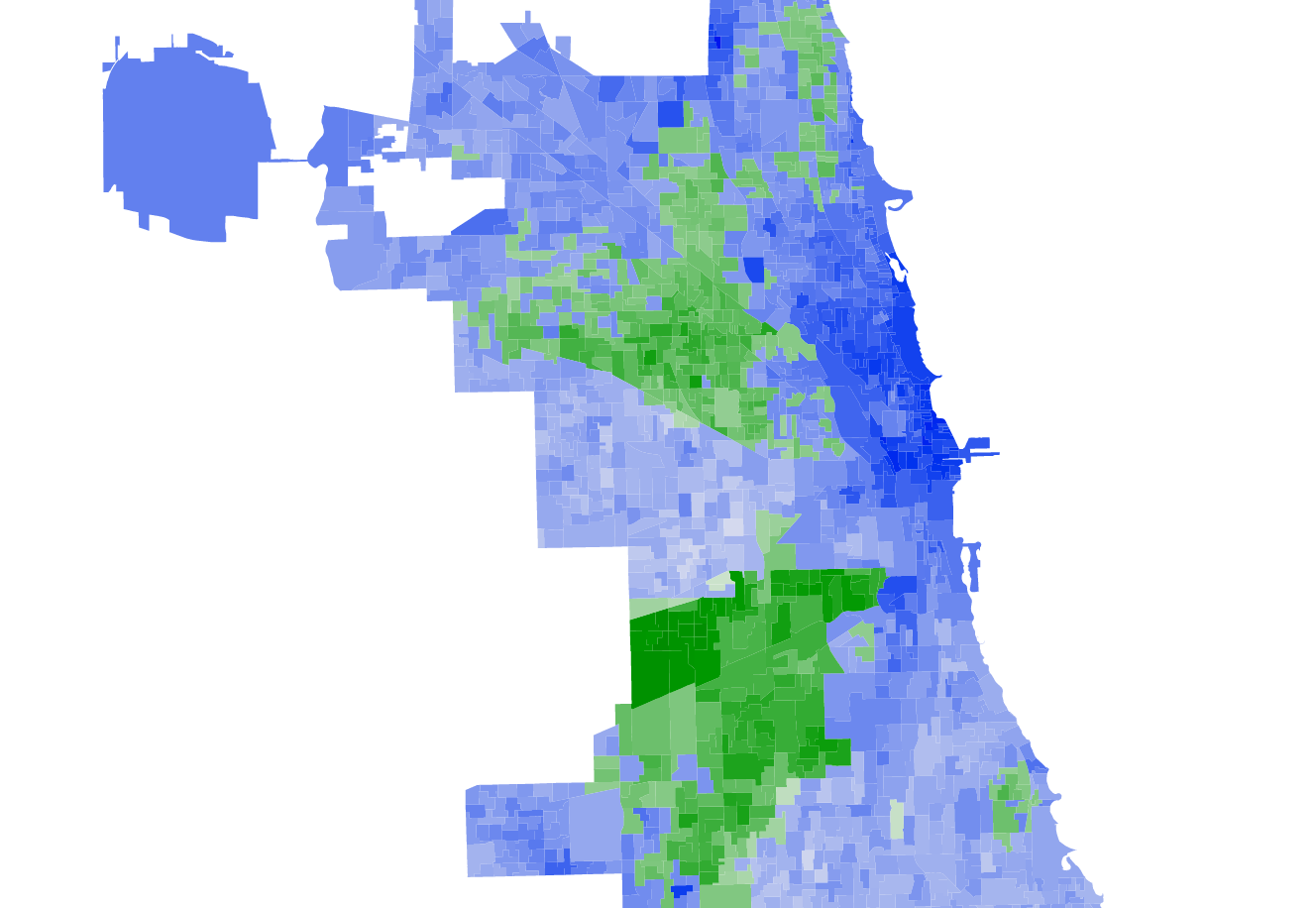 Emanuel vs. Garcia, in Three Maps – Chicago Magazine