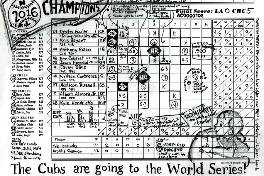My Daughter, the Cubs, and a Historic Scorecard – Chicago Magazine
