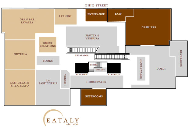 Here's a Map of Eataly Chicago – Chicago Magazine
