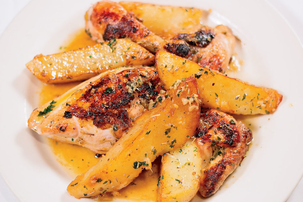 Chicken Vesuvio at The Village – Chicago Magazine